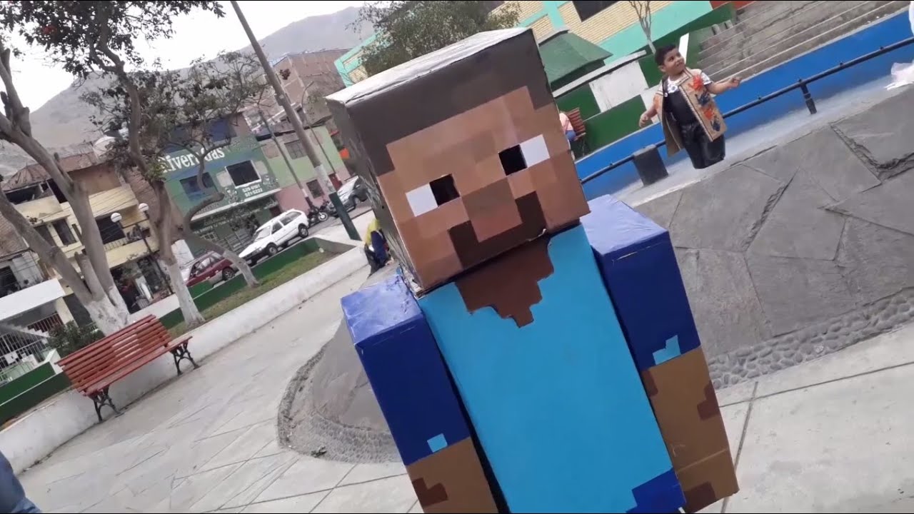 Disfraz De Steve De Minecraft De Cuerpo Completo Plop Gift Shop