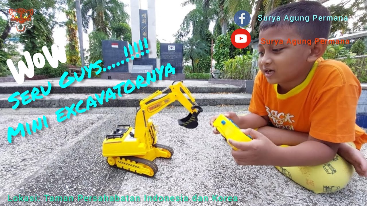 Excavator bego mainan II EXCAVATOR TOYS II MINI EXCAVATOR - YouTube
