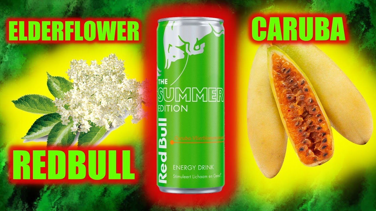 Elderflower Caruba RedBull Energy drink - YouTube