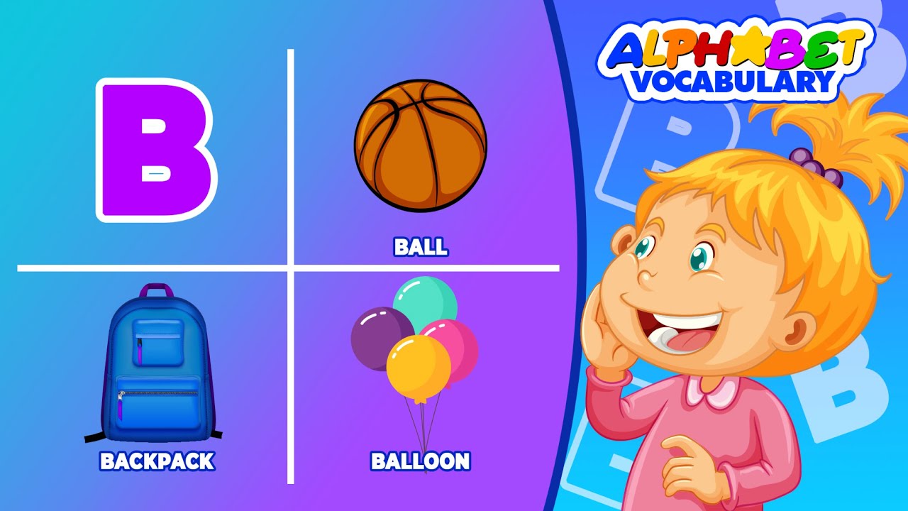 Alphabet Vocabulary Series: Letter B Words for English Learners - YouTube
