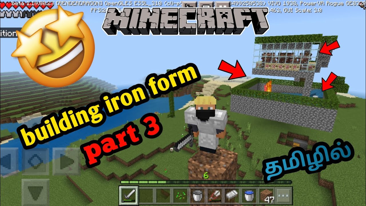Minecraft survival gameplay in Tamil building a iron form 😍|Loga gaming ...