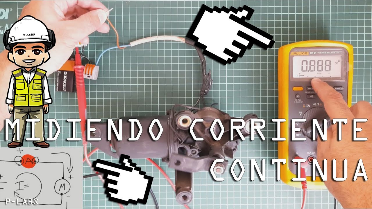 Como medir corriente continua con un Multimetro | Fluke 87V - YouTube