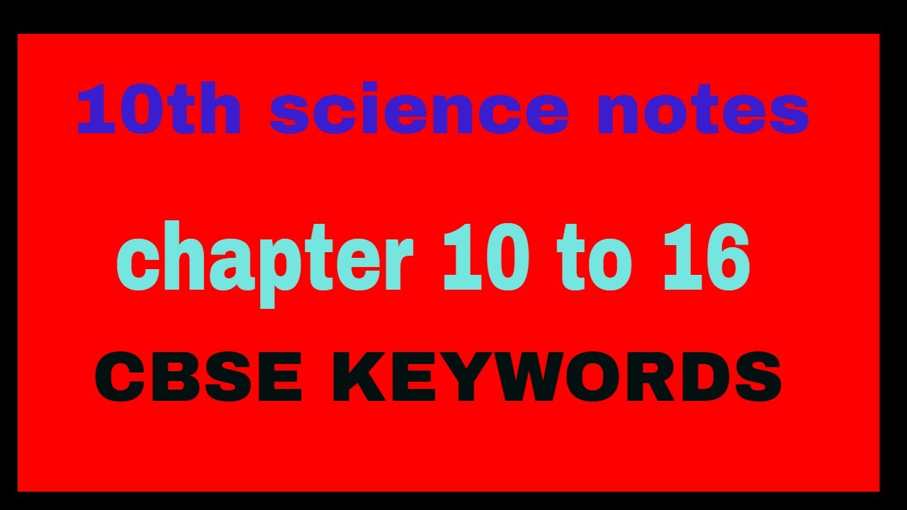 CBSE 10th Science Important Questions Part 3 YouTube cbse-10th-science-important-questions-part-3-youtube
