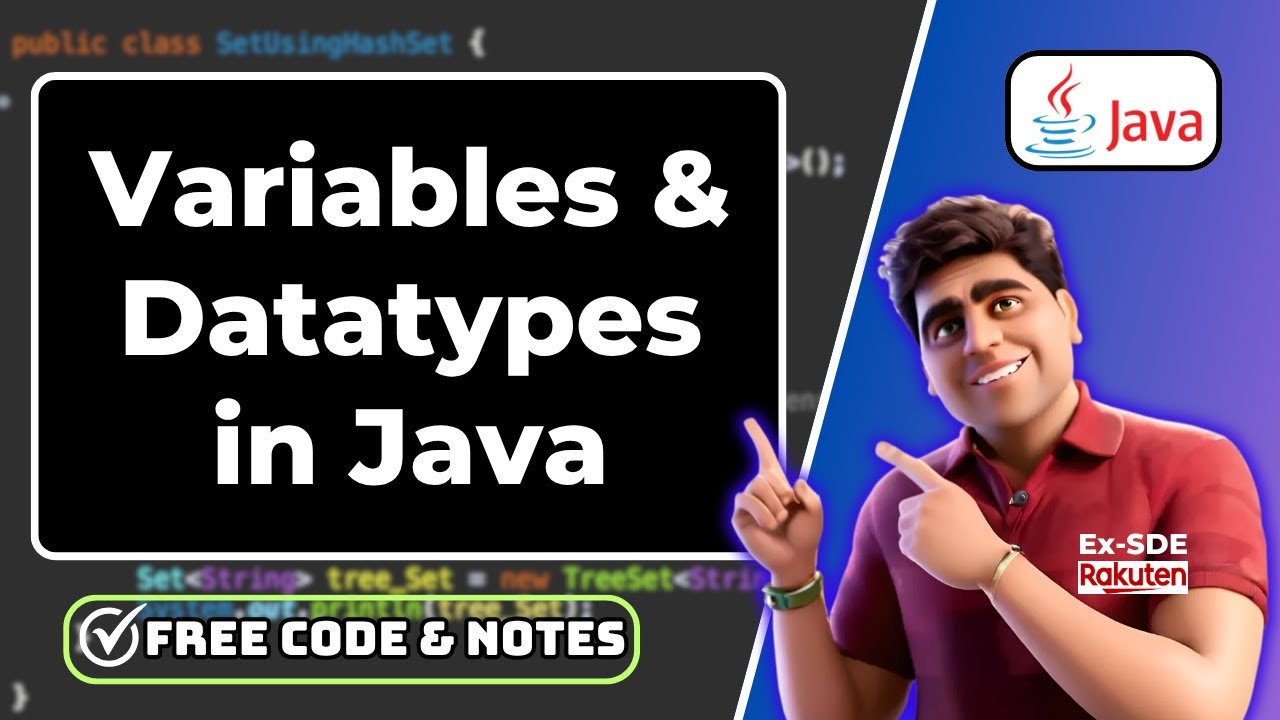 🔥 Java Variables And Data Types With Code Examples Youtube