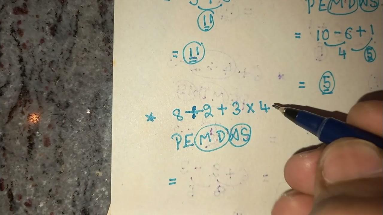 PEMDAS rule - YouTube