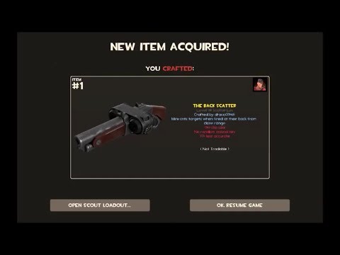 TF2 How to Craft the Back Scatter - YouTube