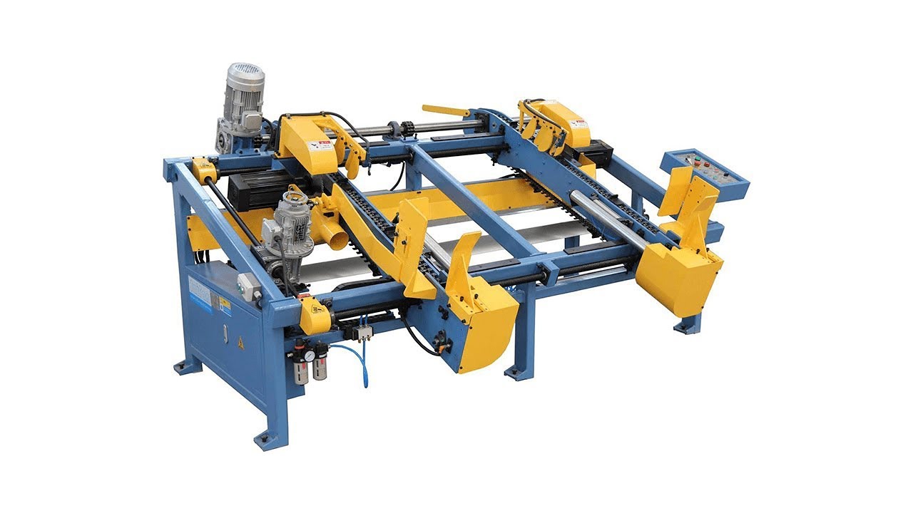 Pallet machine - Double heads trim saw machine for wooden pallets ...