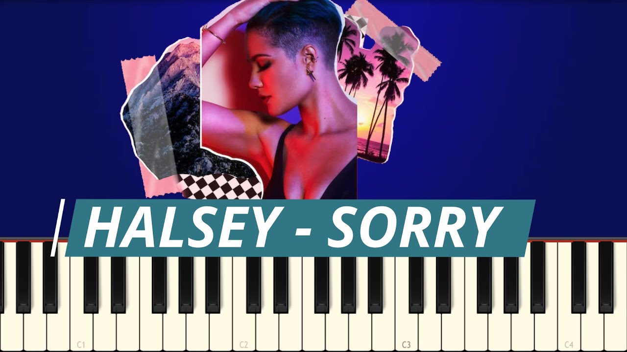 SORRY HALSEY Piano instrumental - YouTube