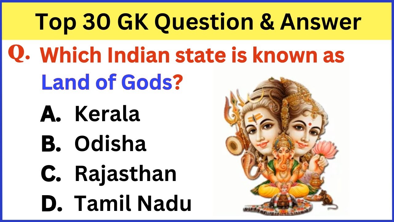 Top 30 Important Gk Question and Answer | Gk Questions and Answers | Gk ...