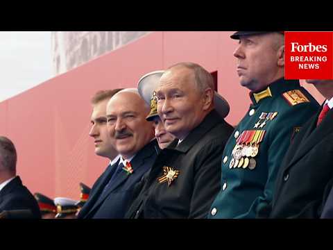 Russian President Vladimir Putin Seen At Victory Day Parade In Moscow Amid Ukraine Ceasefire