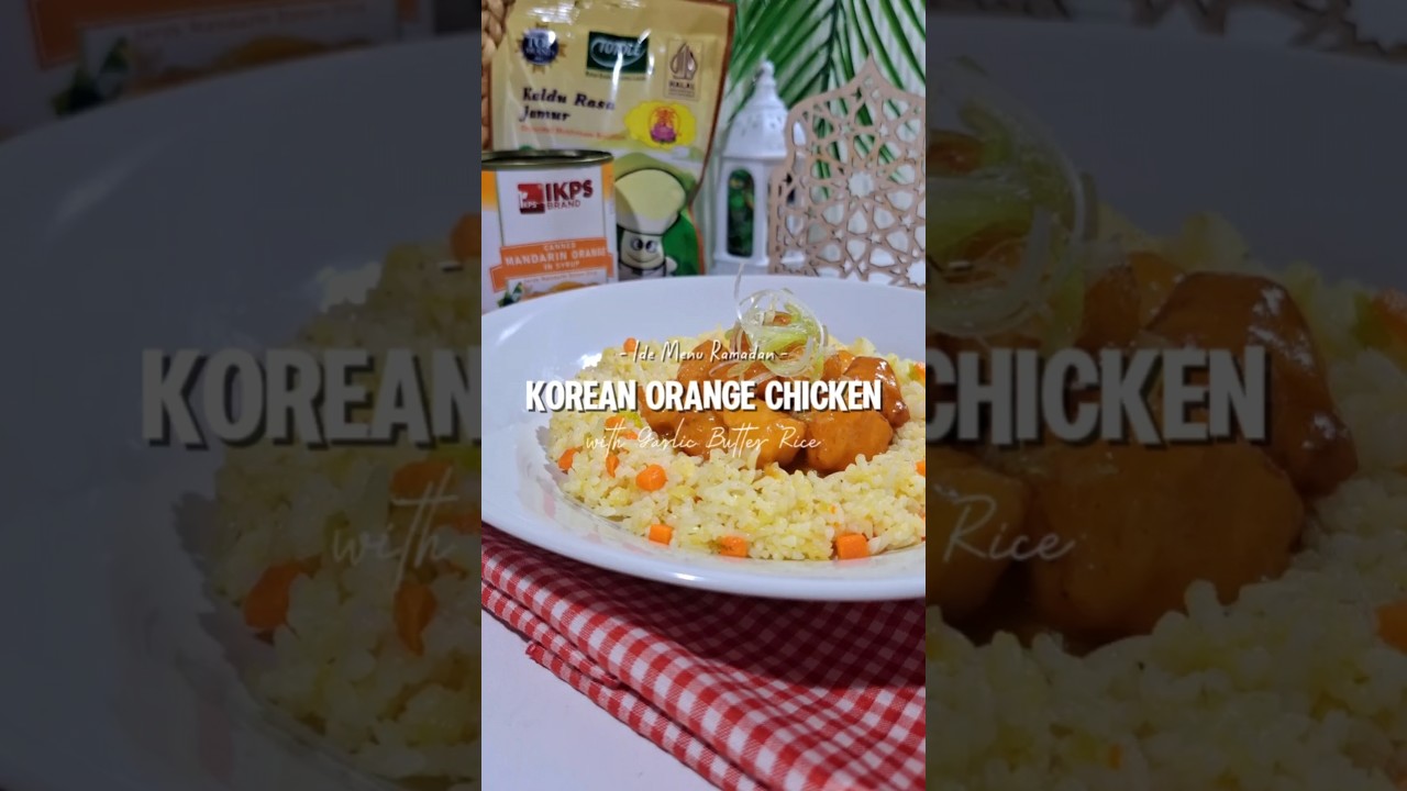 Korean Orange Chicken with Garlic Butter Rice - YouTube