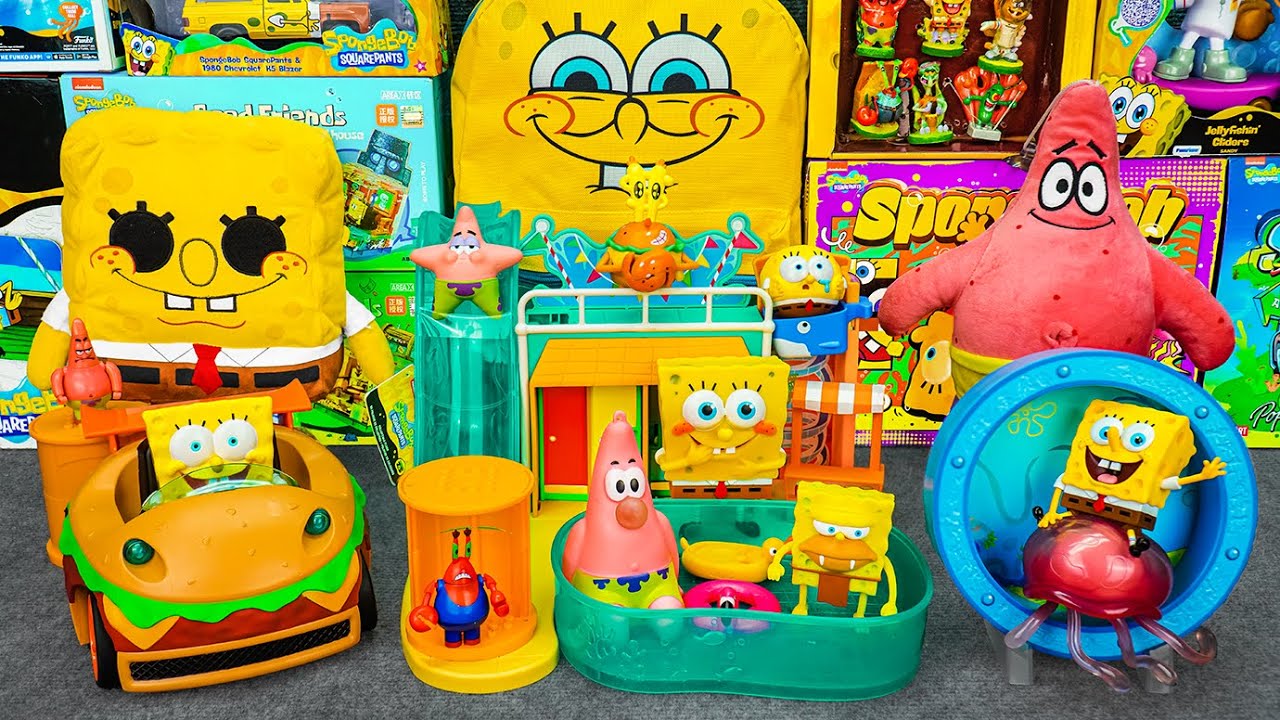 93 Minutes of Satisfying ASMR Unboxing | Adorable Spongebob Water Park ...