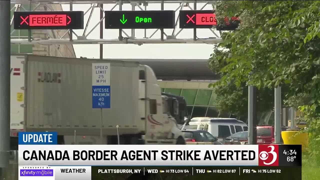 Deal reached to avert Canadian border agent strike - YouTube