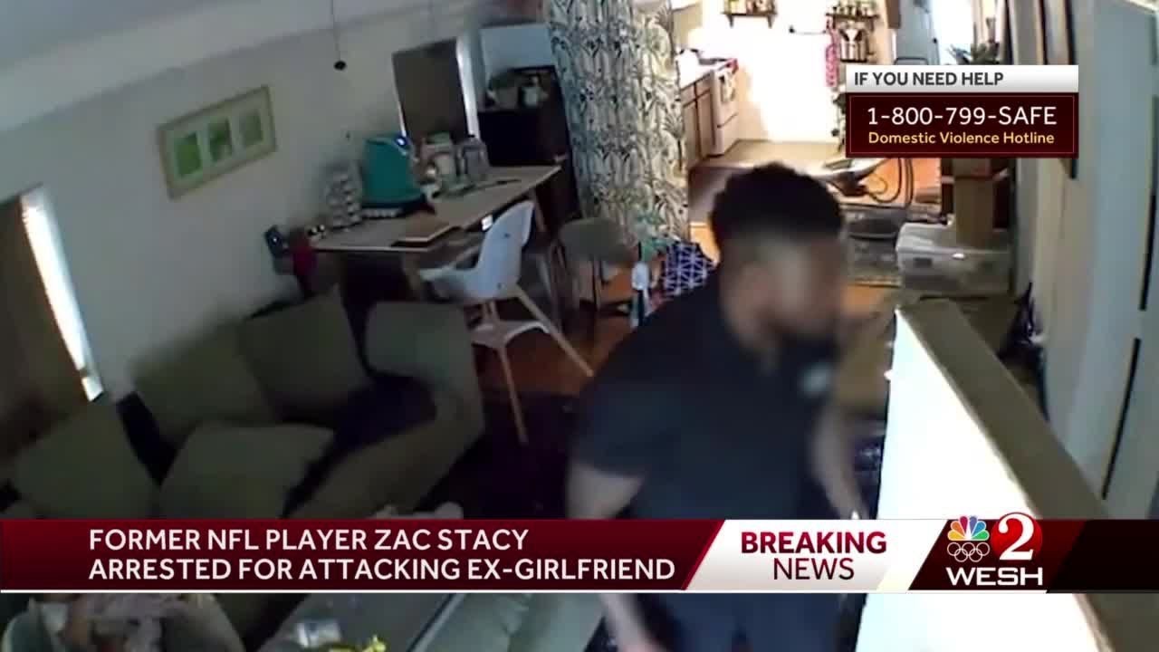 Zac Stacy in jail for allegedly beating ex-girlfriend - YouTube