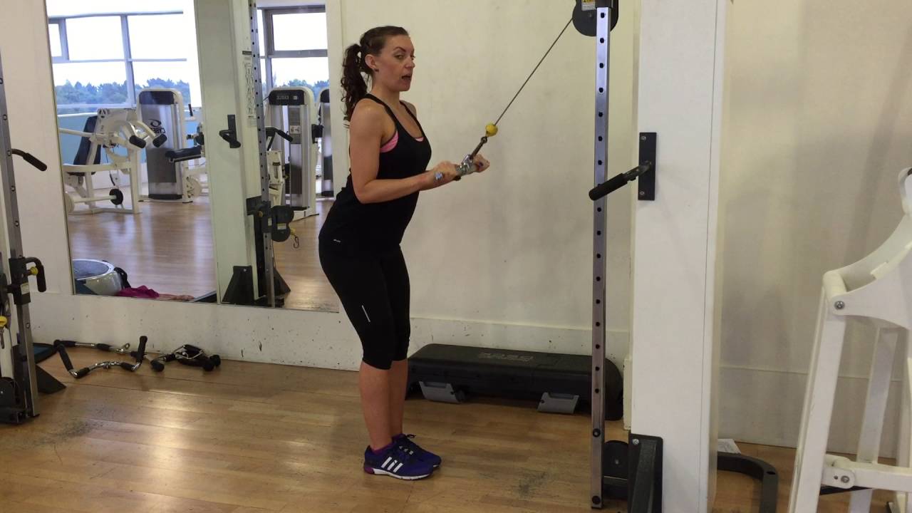 Cable Tricep Pushdown - YouTube