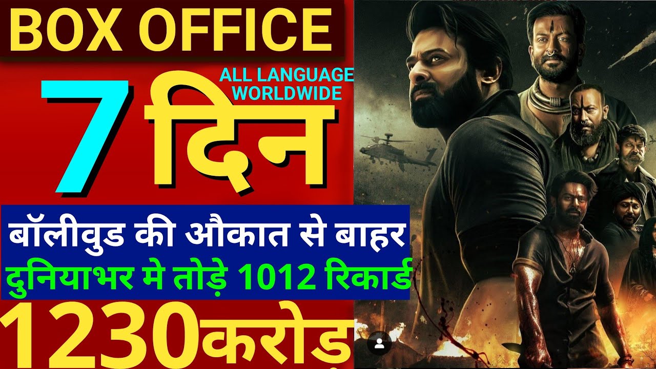 Salaar Box Office collection,Salaar 5thDay Collection,Salaar Day 6 ...