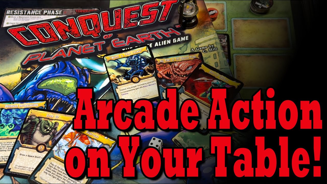 Conquest of Planet Earth - Review - Arcade Action on your Table! - YouTube