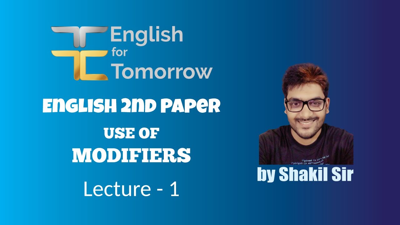 Use of Modifiers | Lecture - 1 : Pre-modifiers of Noun - YouTube