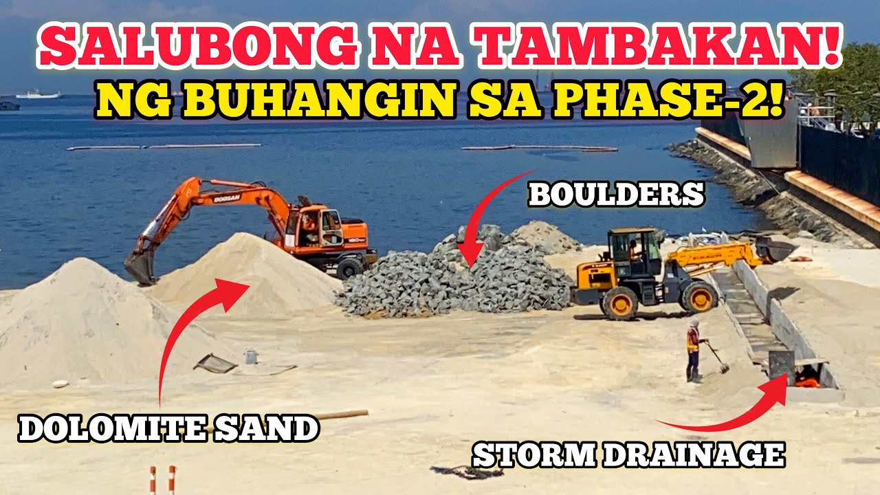 MANILA BAY SALUBONG NA TAMBAKAN NG BUHANGIN SA PHASE-2! - YouTube