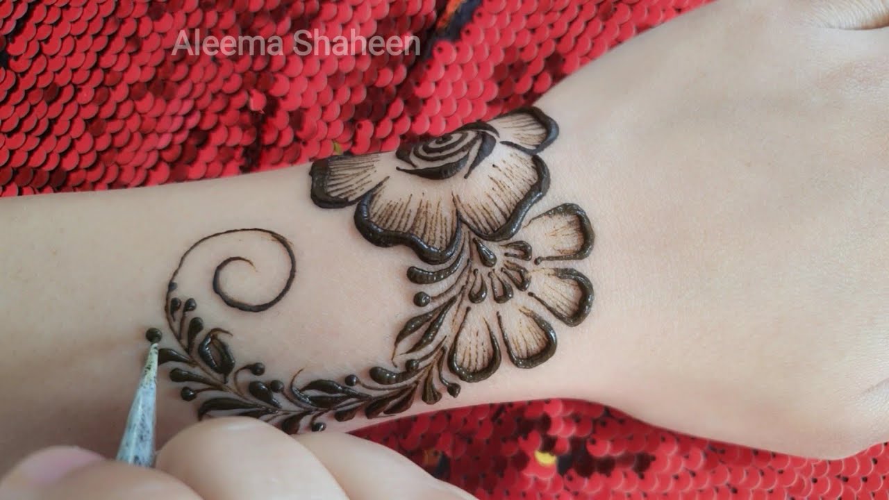 Latest arabic mehendi design 2025 - simple easy gulf mehndi for eid ...