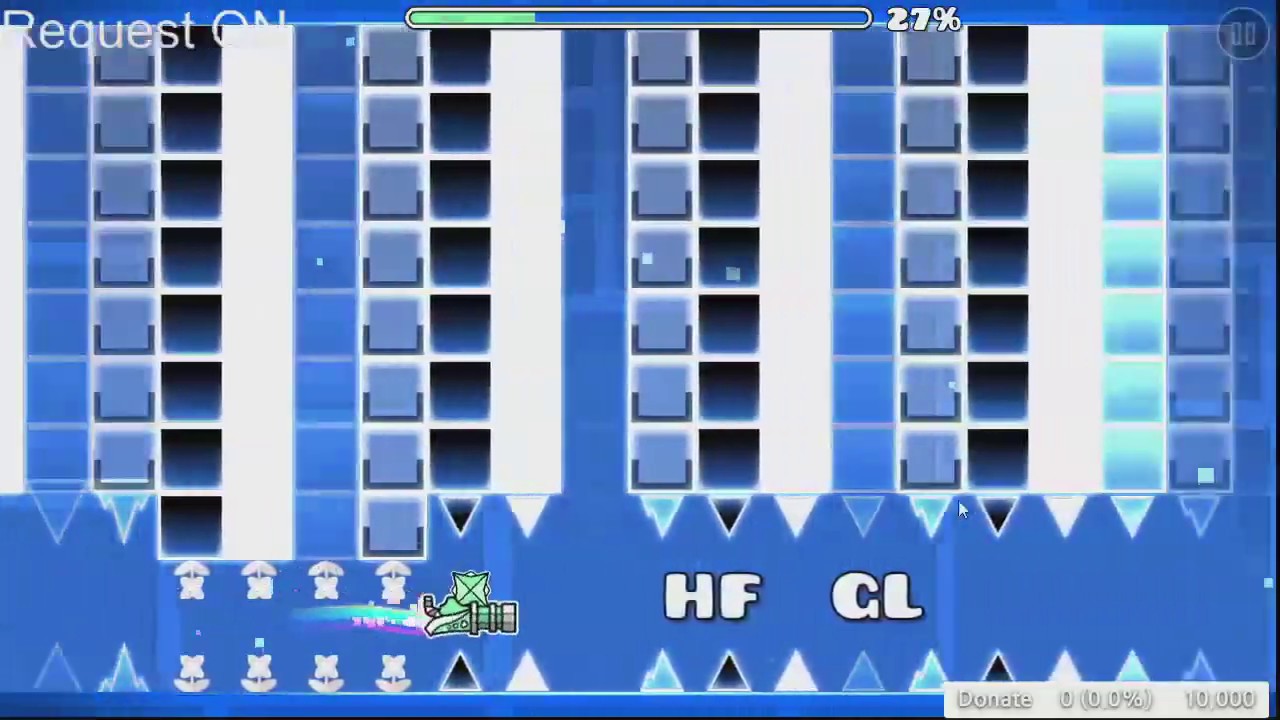 {Geometry Dash} flying challenge - YouTube