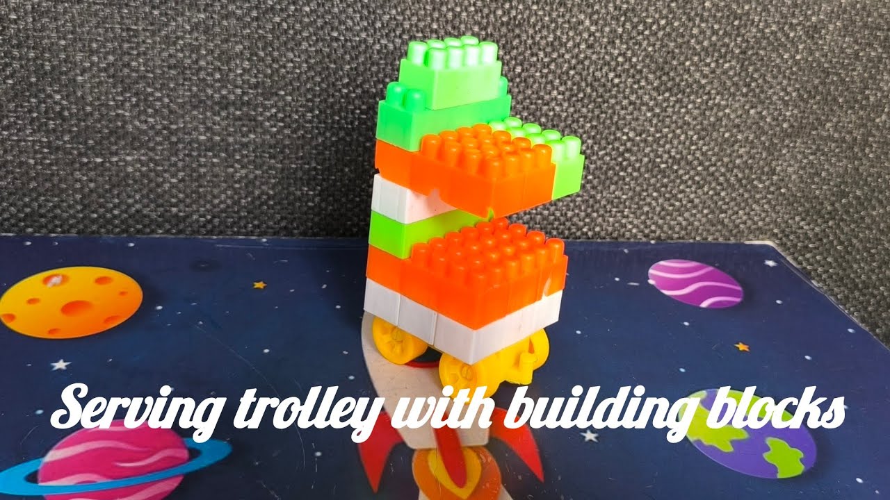 Satisfying DIY blocks Serving Trolley|Blocktoys|Satisfying DIY building ...