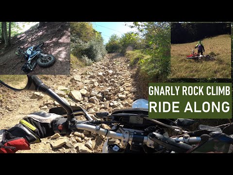Gnarly rocky climb ride along (BMW G650 Xchallenge & Honda CRF300L)