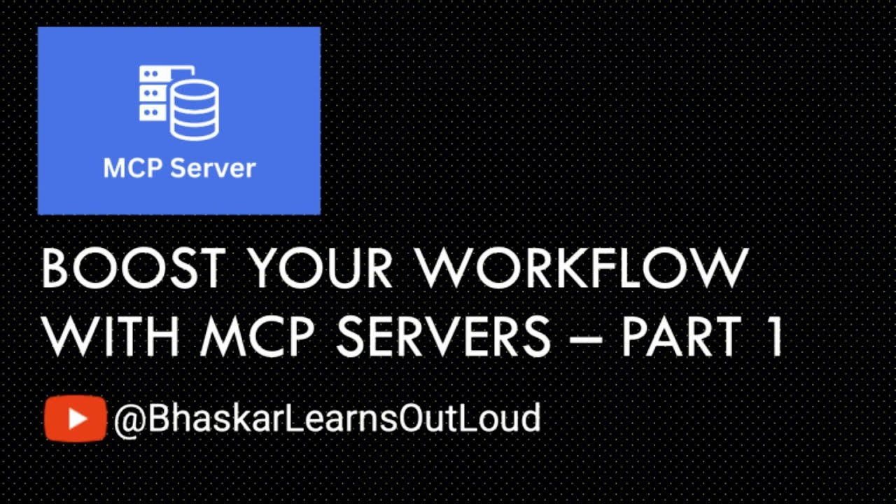 MCP Servers Learning Series - YouTube