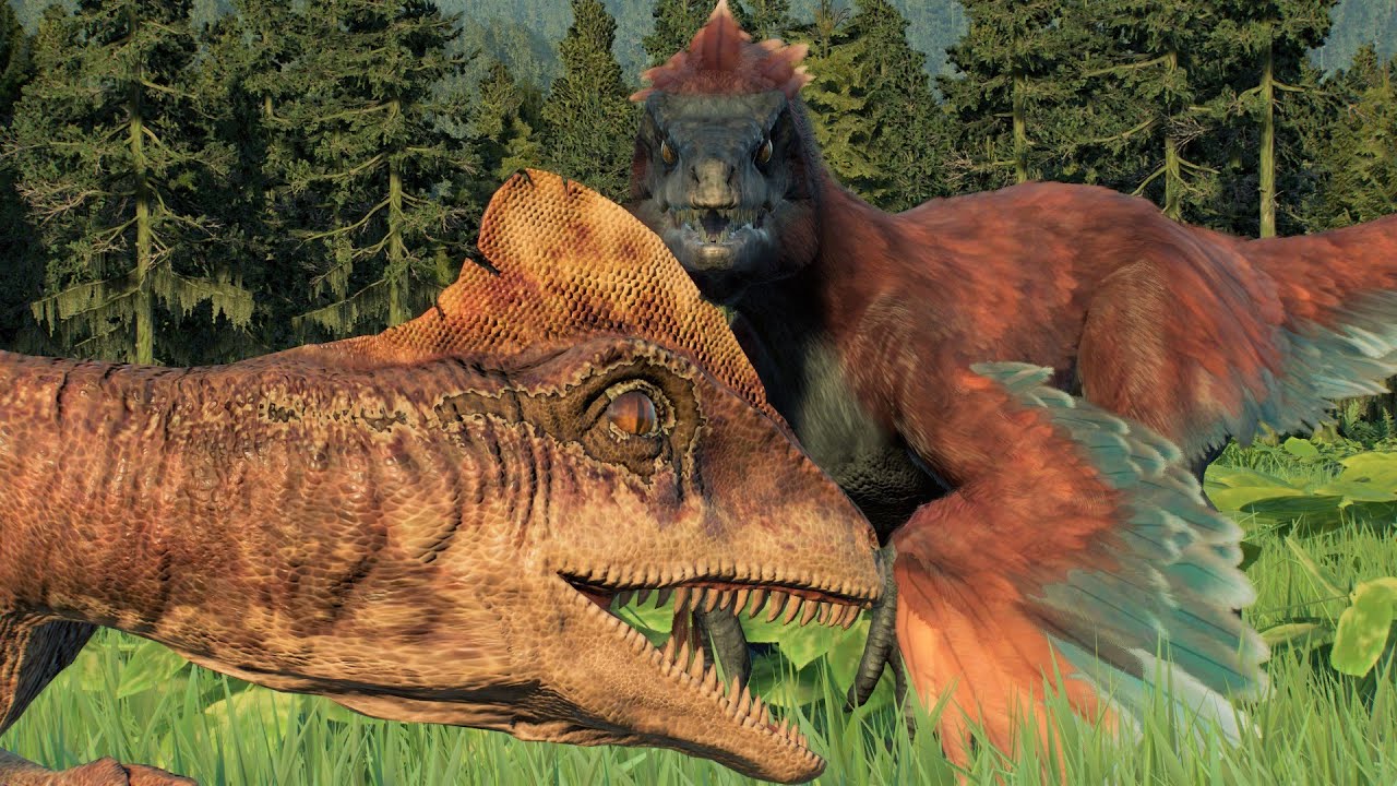 PYRORAPTOR VS DEINONYCHUS - Jurassic World Evolution 2 - YouTube