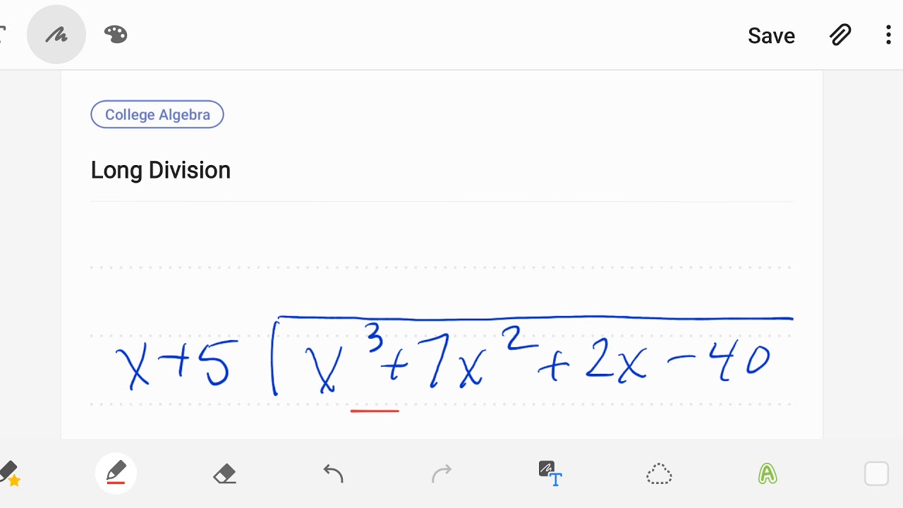 Long Division & Synthetic Division - YouTube