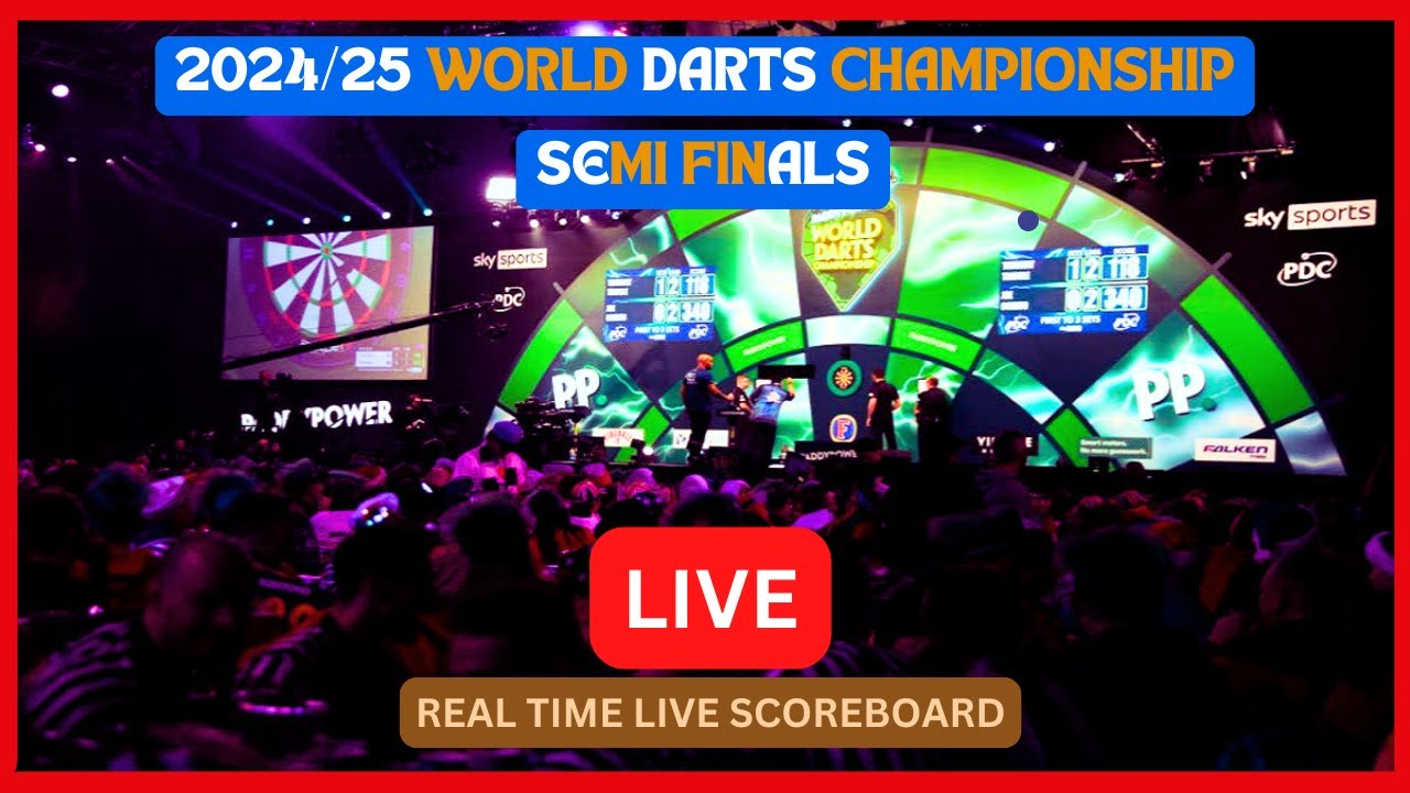 2025/25 PDC World Darts Championship LIVE Score UPDATE Today Semi ...