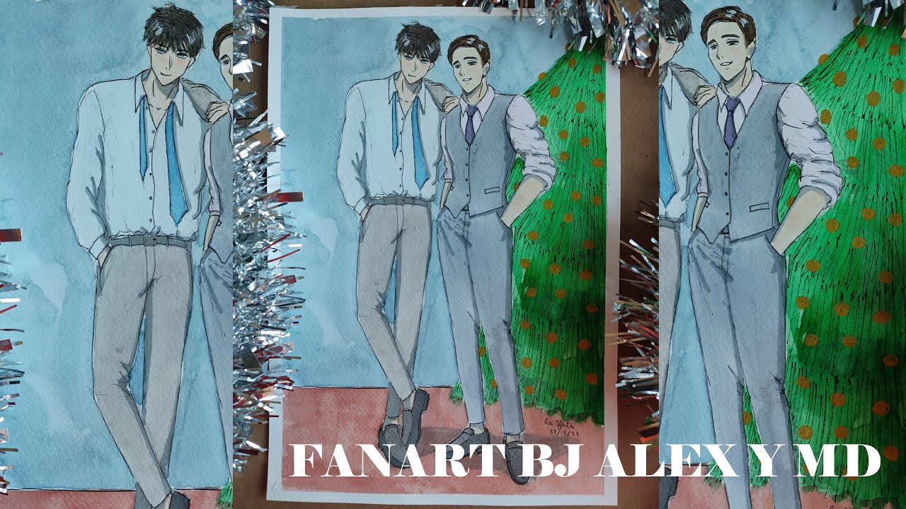 #Fanart de BJ Alex y MD en traje🥵 #drawing #fujoshi #artwork #art # ...