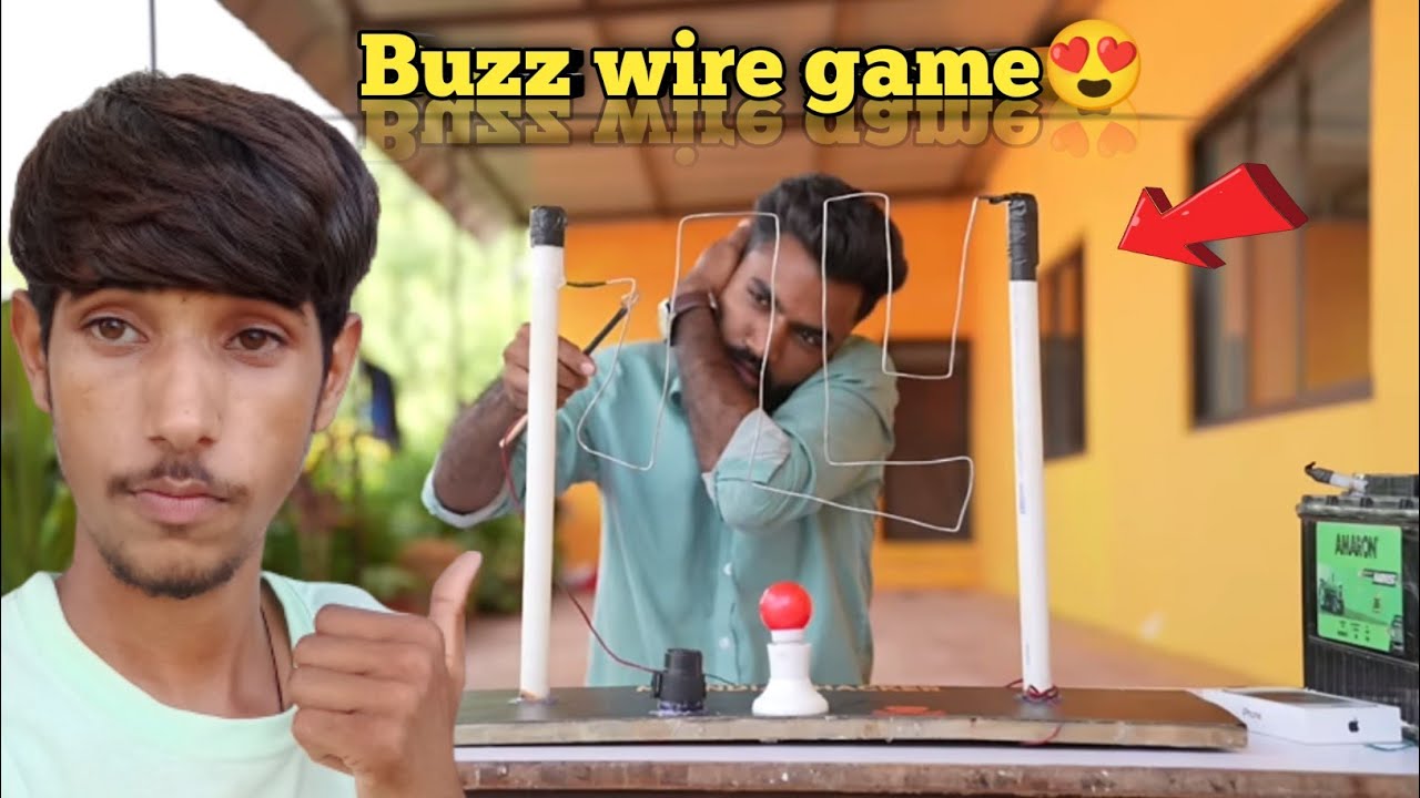 Awesome buzz wire game for kids at home @Mr Indian Hacker @crazy xyz ...