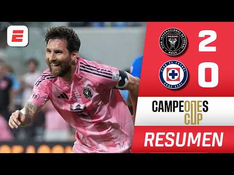 MESSI GOL 100 para INTER y ASISTENCIA. El INTER se quedó con la CAMPEONES CUP. Venció a CRUZ AZUL