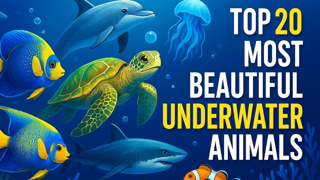 "Top 20 Most Beautiful Underwater Animals | Stunning Marine Life" - YouTube
