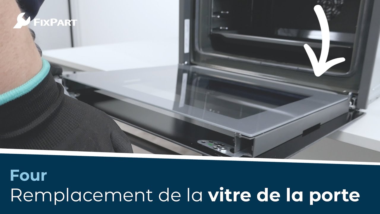 Comment remplacer la vitre de la porte de mon four ? - FixPart - YouTube