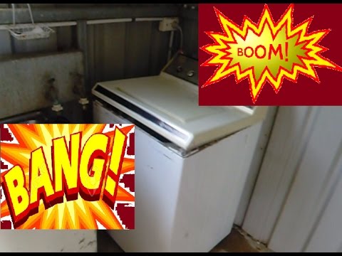 Crazy Washing Machine Is Going Nuts | Explosion Only A Matter Of Time ...