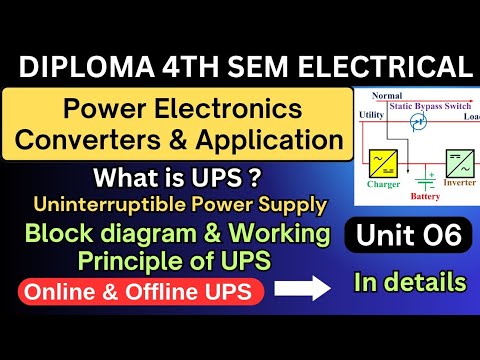 Working & block diagram of UPS|Online & Offline UPS |Diploma 4th Sem EE ...
