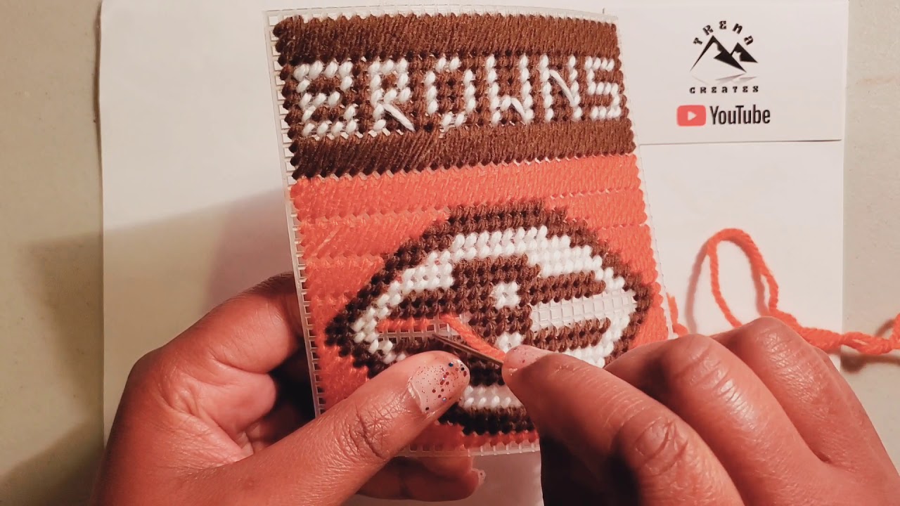 Plastic Canvas: Football Team Coasters - YouTube