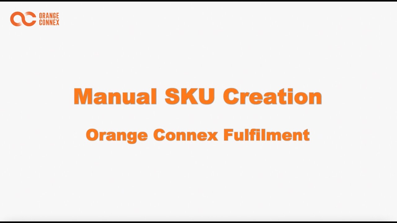 Manual SKU Creation - YouTube