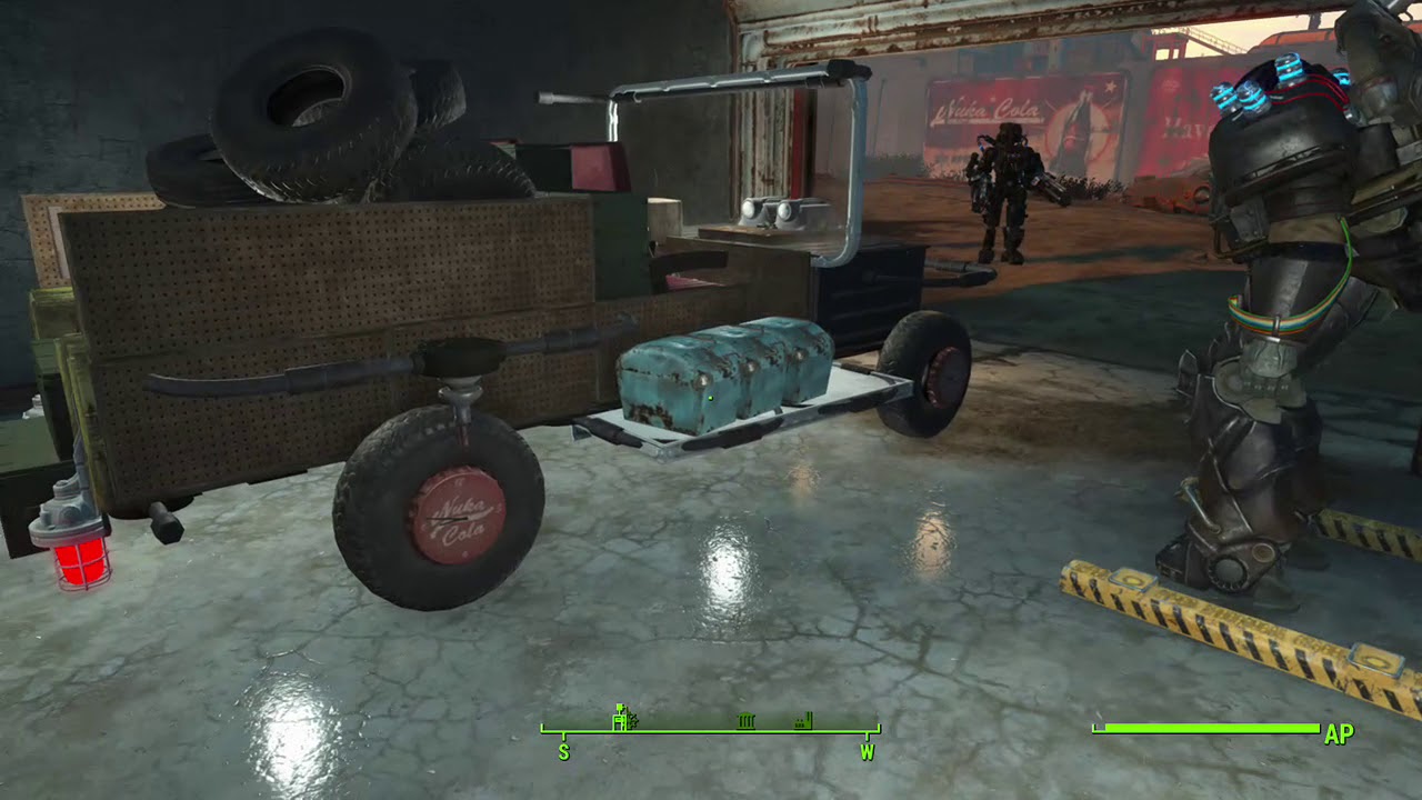 Fallout 4 ☢ fixed the car & started to make "myself" a home - YouTube
