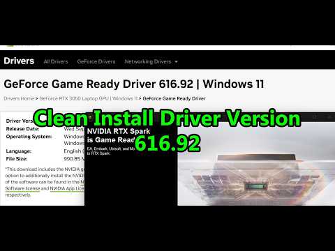 How To Install/Update NVIDIA Graphics Driver Version 616.92 On PC (Clean Install)