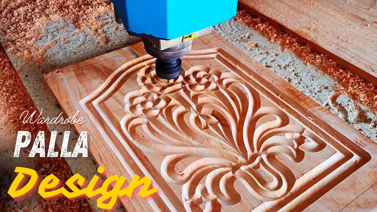 Wardrobe Palla Design with CNC Machine ║ Wooden Wardrobe Design ║ CNC ...