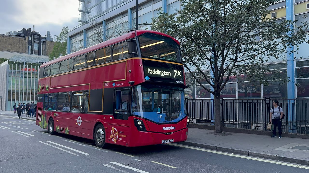 London Buses Route 7X to Paddington From East Acton - YouTube