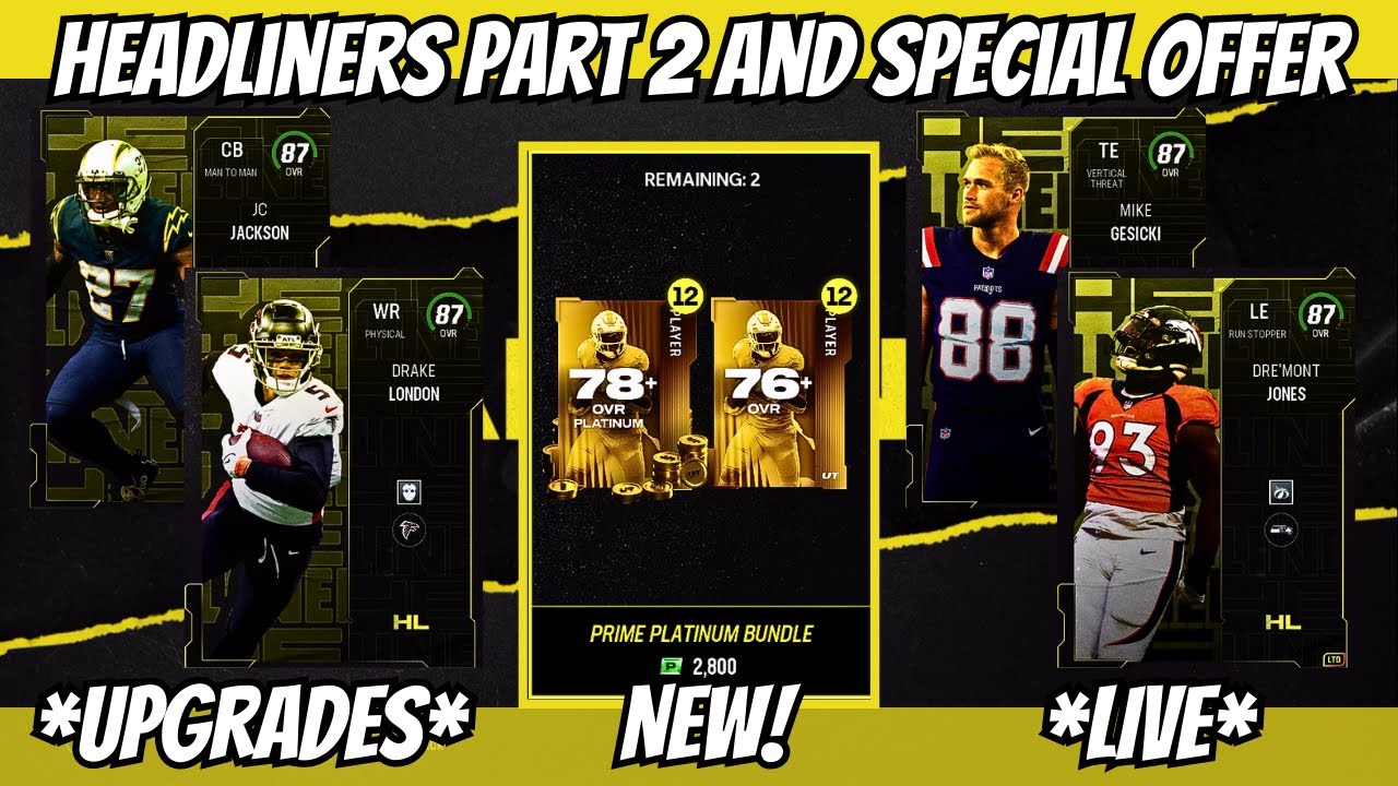 *LIVE* NEW Headliners Part 2 and Special Offer! (Madden 24 Ultimate ...