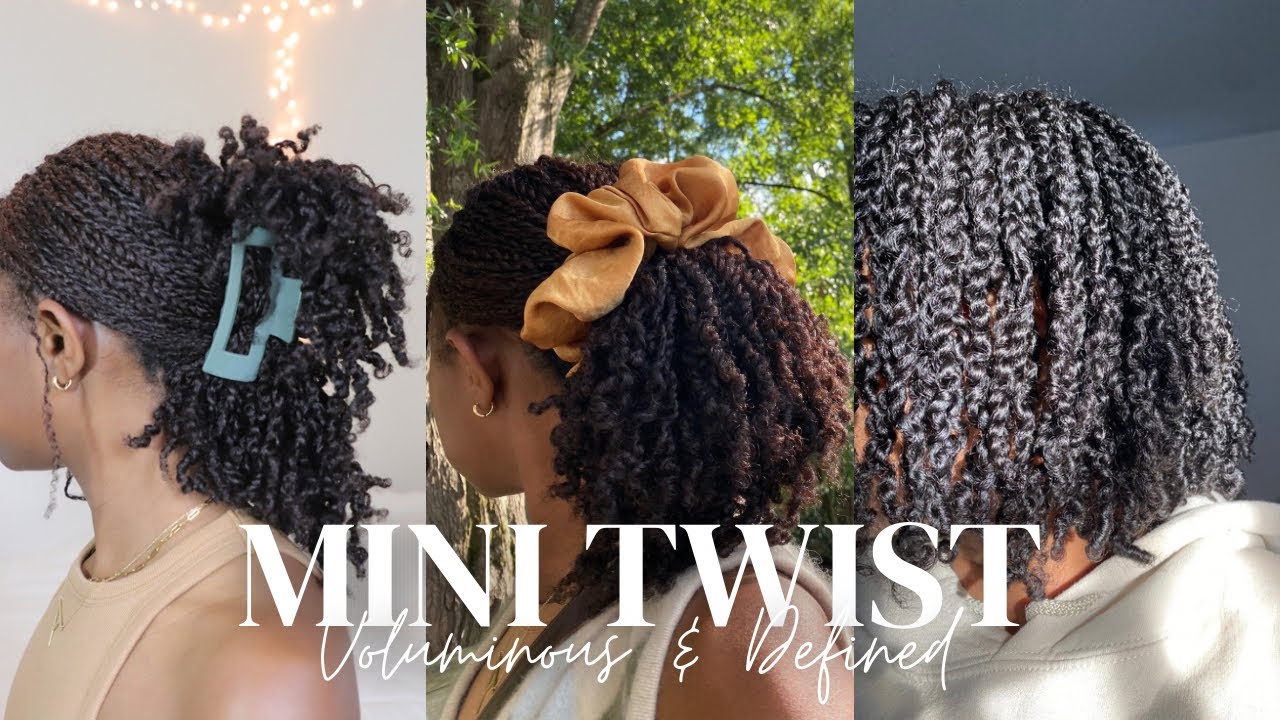 Mini Twist Tutorial| Voluminous & Defined Mini Twist| Juicy Twist ...