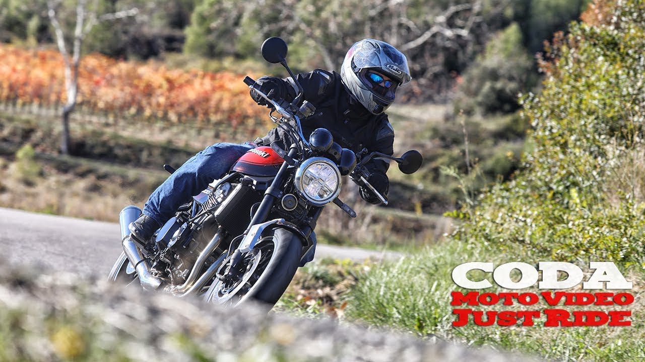 Kawasaki Z900RS riding outside the city - Spain - Barcelona - test ride ...