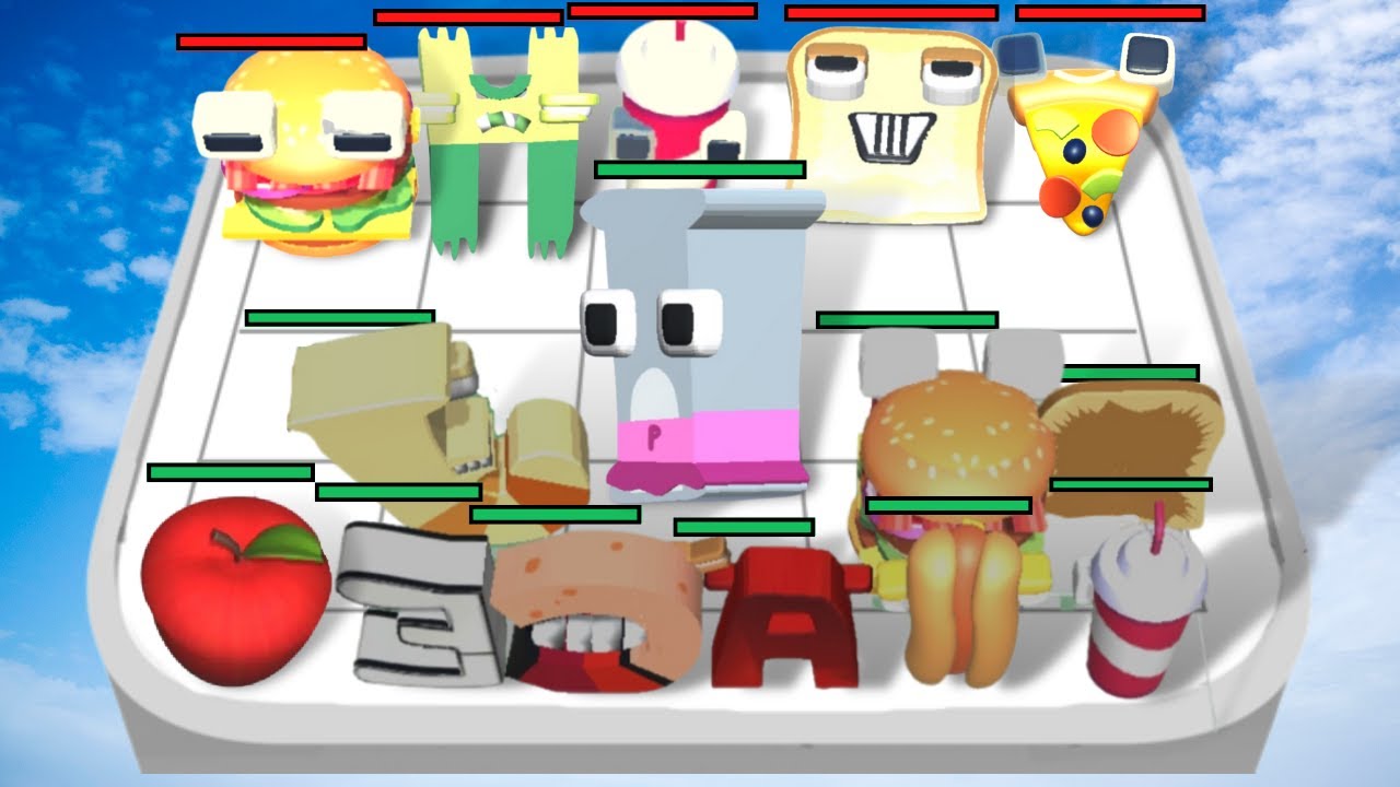 MERGE ALPHABET: Food Battle - Merge Alphabet Lore ⭐⭐⭐ Merge Battles ...