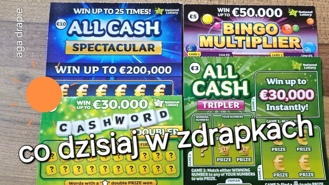 Co dzisiaj w zdrapkach | Irish National Lottery Scratchcards - YouTube