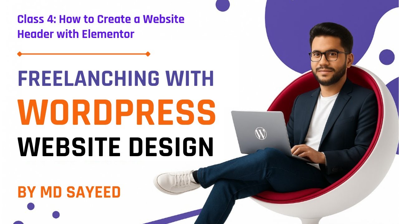 Class 4: How to Create a WordPress Website Header with Elementor | Add ...